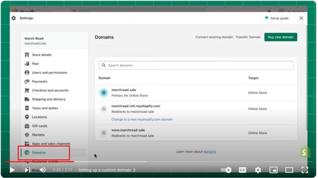 Shopify domain - everything you need to know to get started