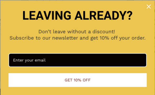 30 Killer Exit Intent Popup Examples You Can Steal (& Best Practices)
