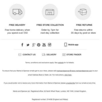 The best tips to create an email footer + 10 examples