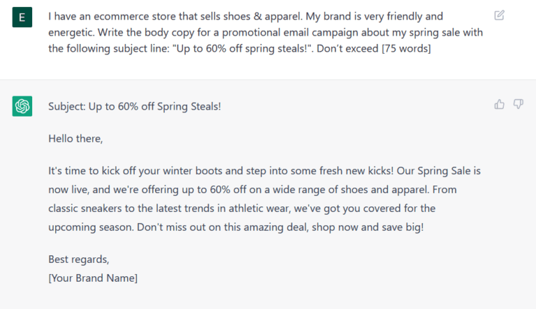 Best ChatGPT email marketing prompts [+ ecommerce examples]
