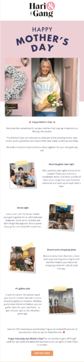 8 Mother’s Day email examples to drive sales
