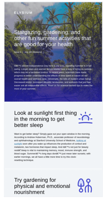 July newsletter ideas to spruce up your next campaign