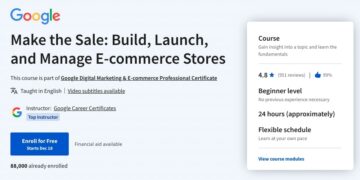 10 best ecommerce courses with certifications 2025 [Incl. free]