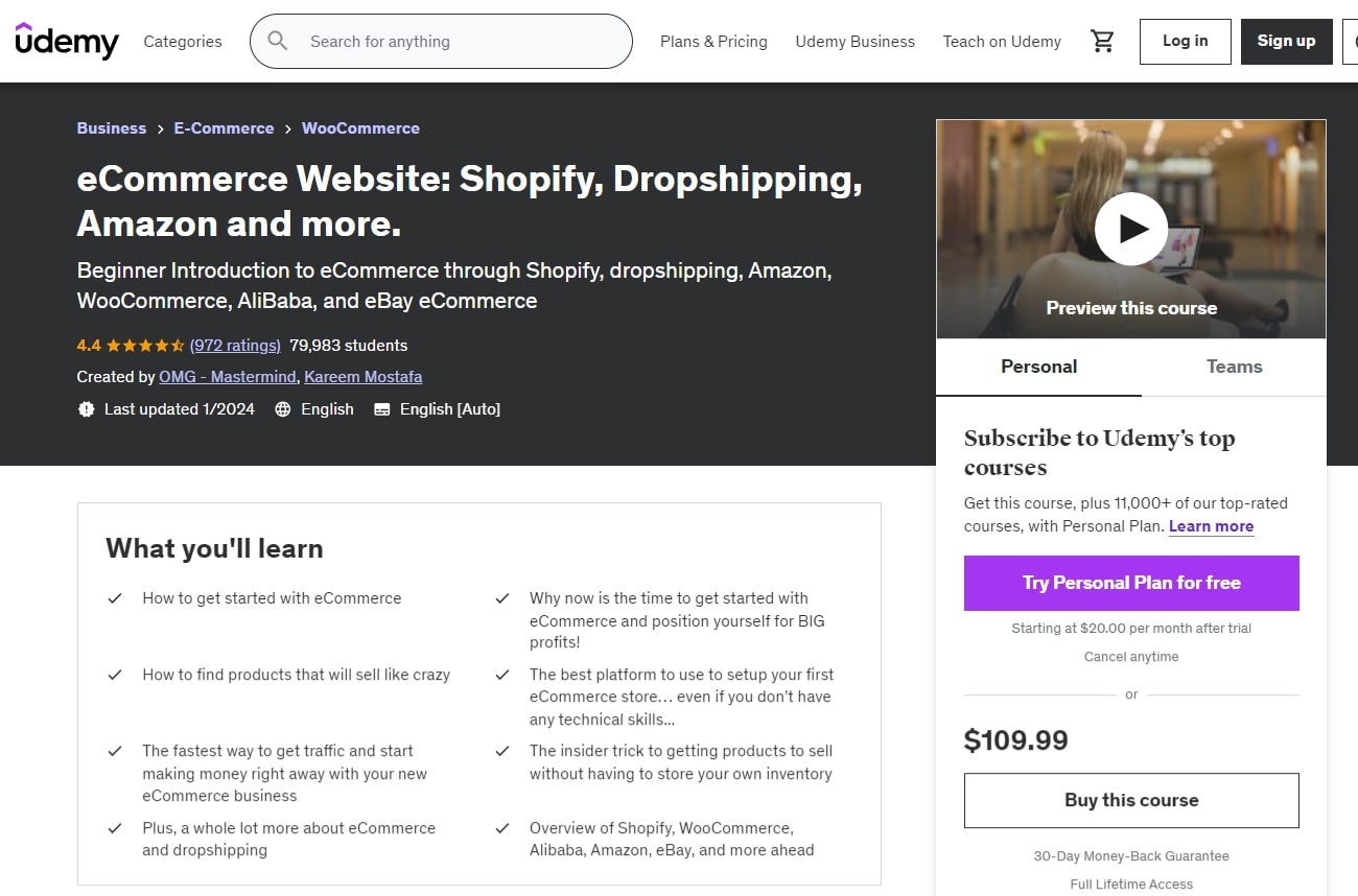 10 best ecommerce courses with certifications 2025 [Incl. free]