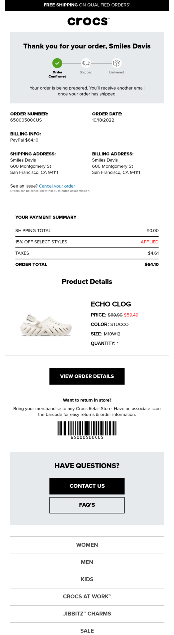 Order Confirmation Emails that Convert: 15 Best Examples