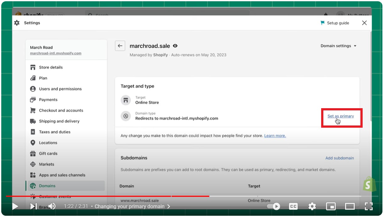 Shopify domain - everything you need to know to get started