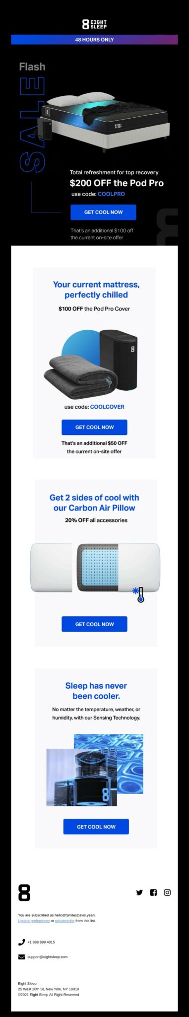 40 flash sale email and subject line examples for 2025