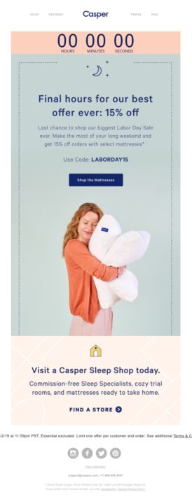 Countdown timer in email: Definitive guide & best examples