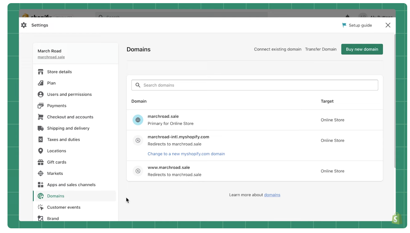 Shopify domain: Complete guide for 2025