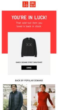 15 Back-in-Stock Email Examples that Drive Sales