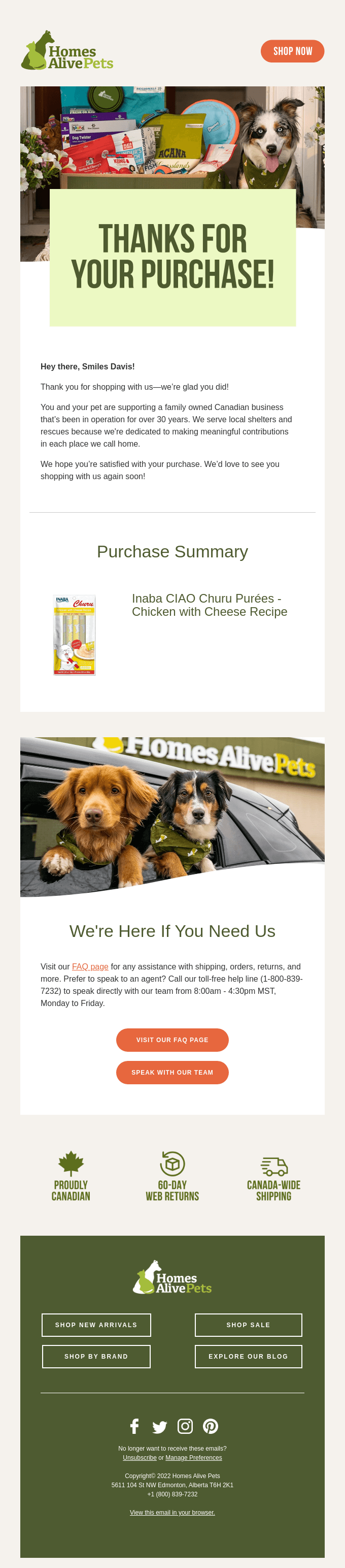 25 Thank You Email Templates & Examples for Ecommerce