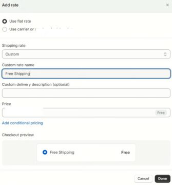 How to Add Free Shipping on Shopify in 2025