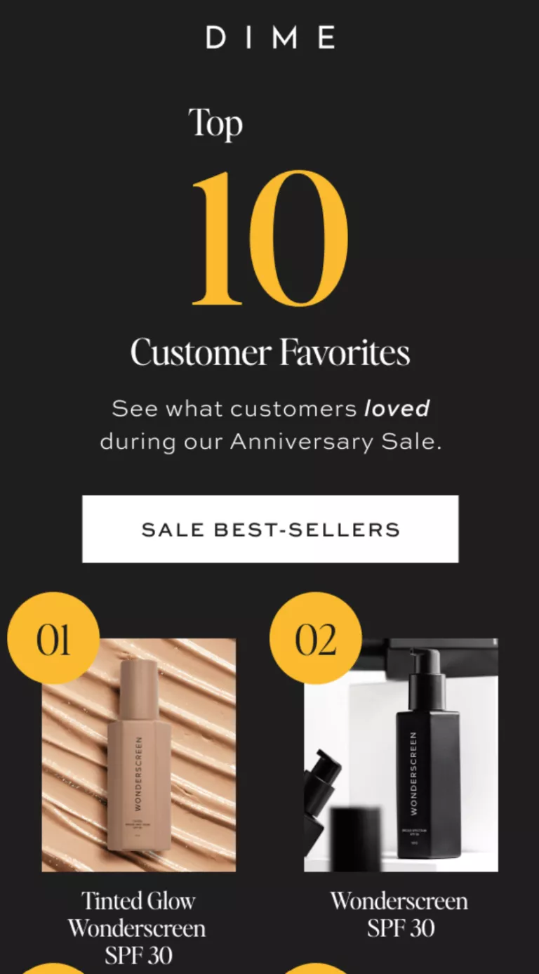 9 Best Sellers Email Examples to Showcase Your Top Products