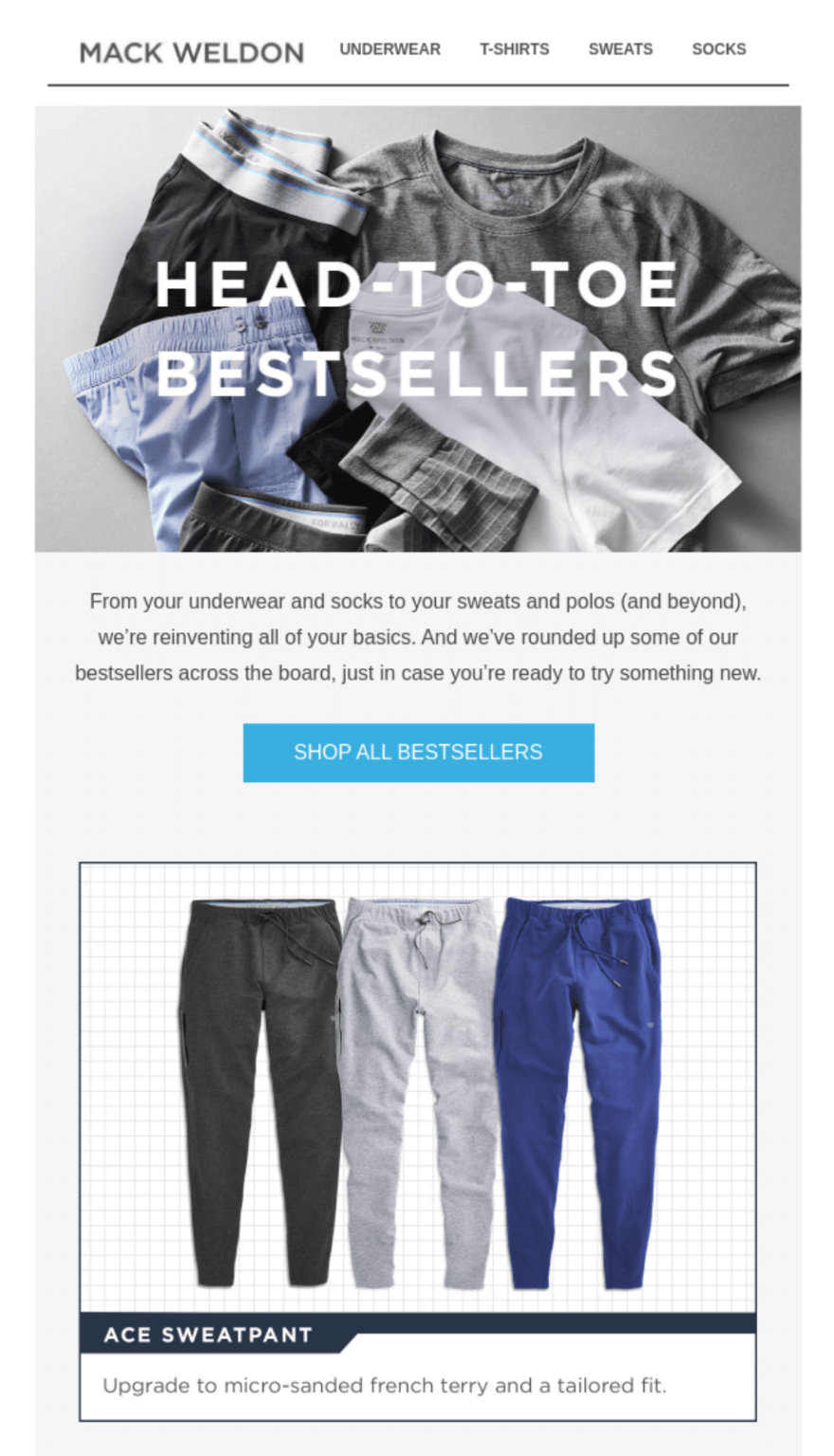 9 Best Sellers Email Examples to Showcase Your Top Products