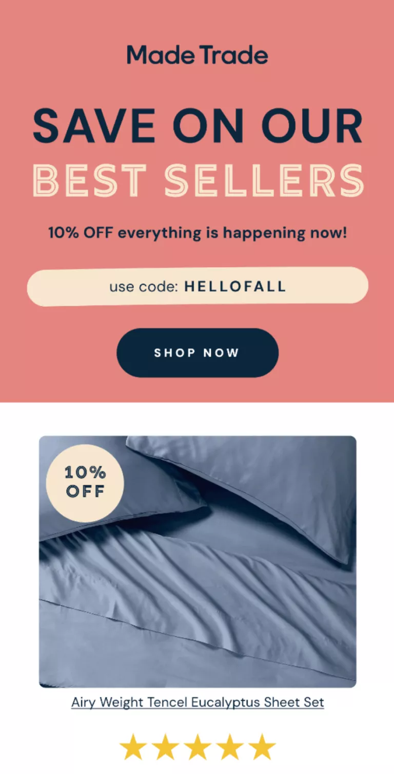 9 Best Sellers Email Examples to Showcase Your Top Products
