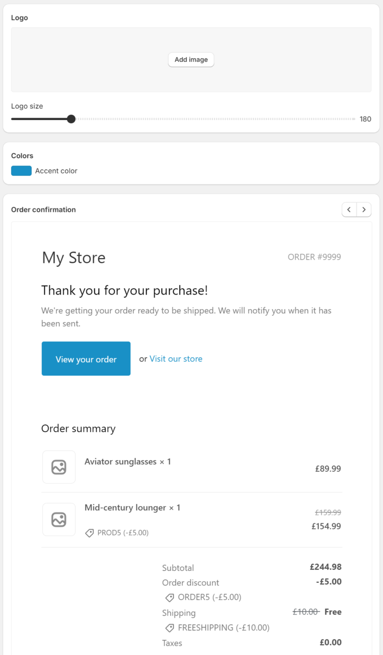 Shopify Order Confirmation Emails: Template Customization