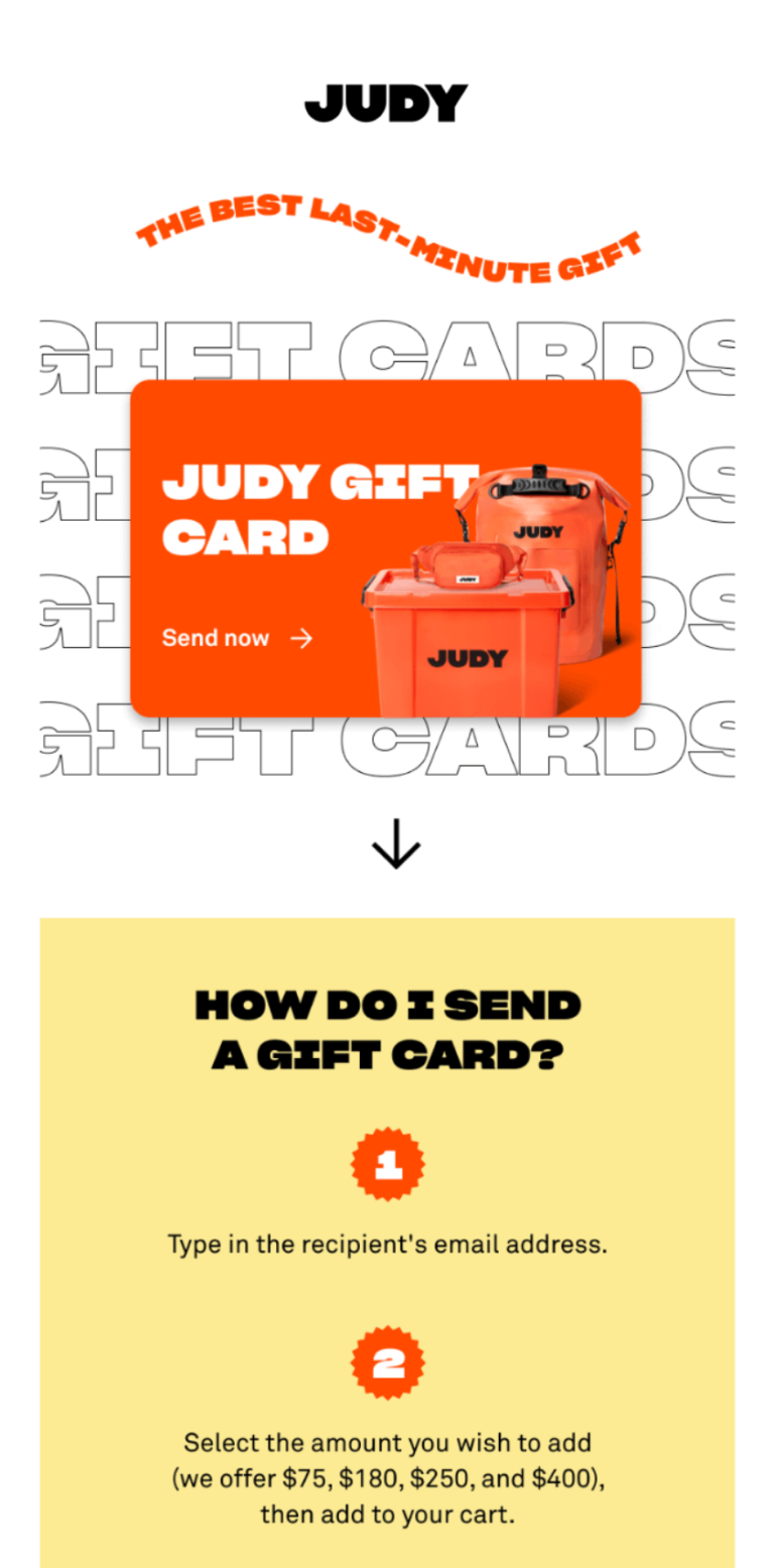 7 Gift Card Email Examples You Will Love
