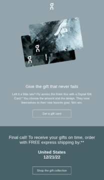 7 Gift Card Email Examples You Will Love