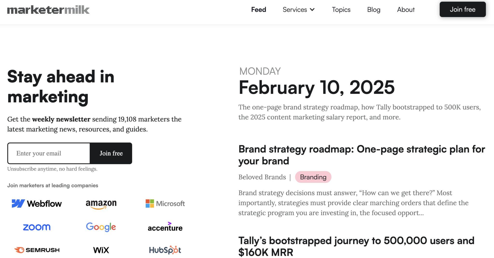 25 Email Newsletter Signup Examples for 2025