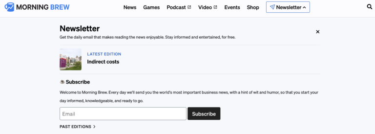 25 Email Newsletter Signup Examples for 2025