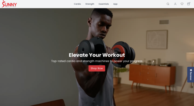 10 Shopify Fitness Stores Flexing Their Ecommerce Muscles