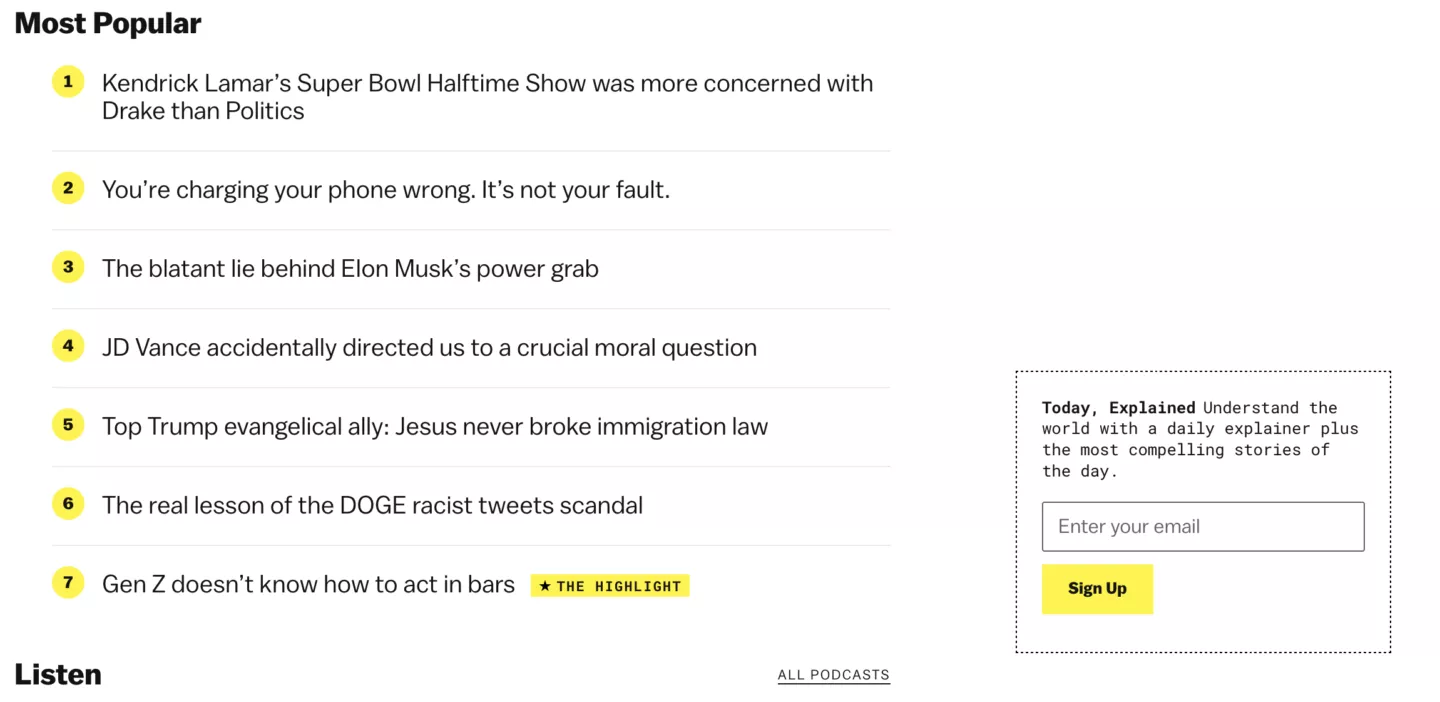 25 Email Newsletter Signup Examples for 2025