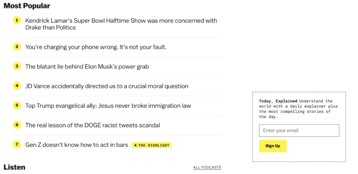 25 Email Newsletter Signup Examples for 2025