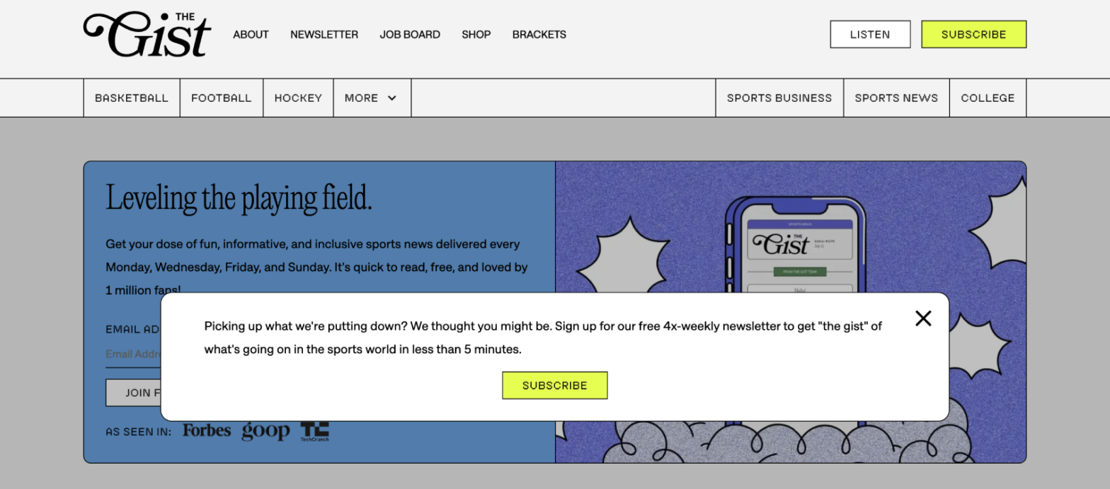25 Email Newsletter Signup Examples for 2025