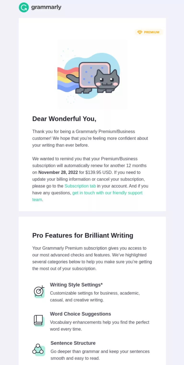7 subscription renewal email examples + templates that work