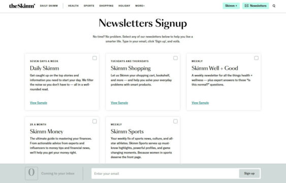 25 Newsletter Signup Examples That Convert in 2026