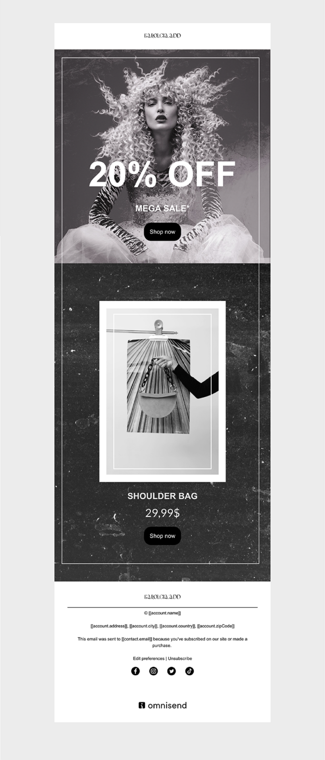 Free and Customizable Black Friday Newsletter Templates