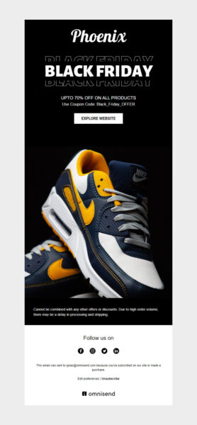 Free and Customizable Black Friday Newsletter Templates