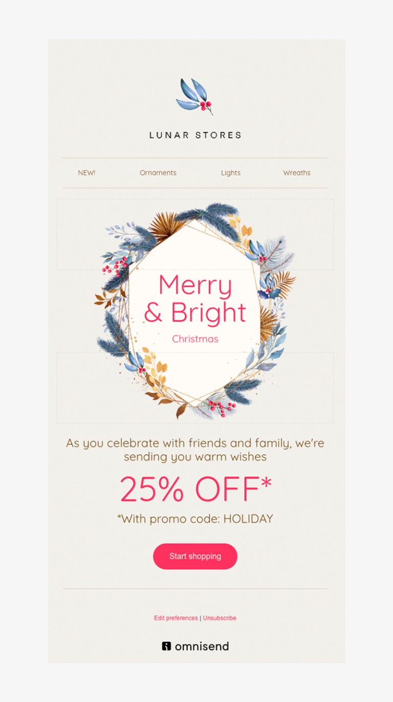 Free and Customizable Christmas Email Newsletter Templates