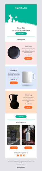 Free and Customizable Easter Email Newsletter Templates