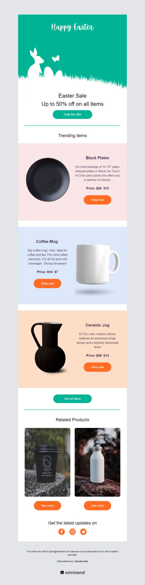 Free and Customizable Easter Email Newsletter Templates