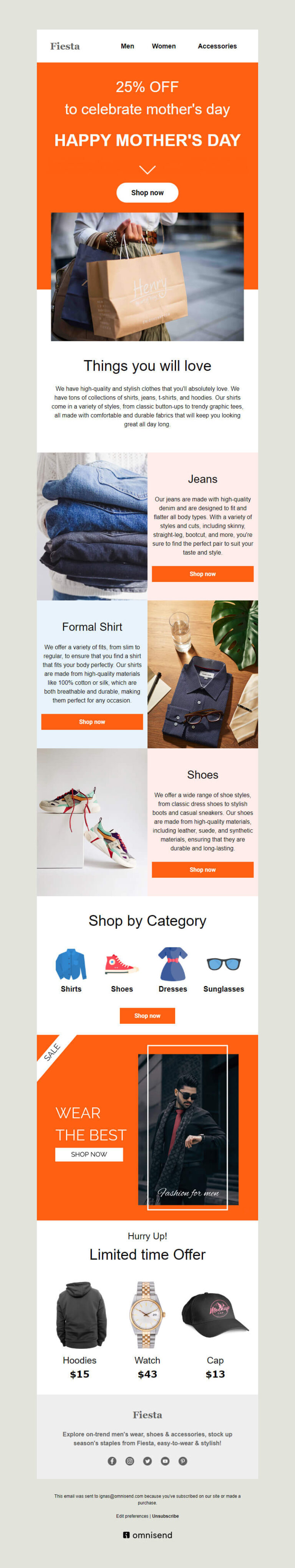 Free and Customizable Fashion Newsletter Templates