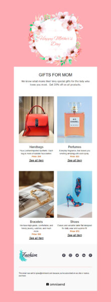 Free and Customizable Mother's Day Email Templates