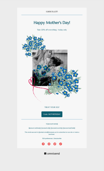 Free and Customizable Mother's Day Email Templates