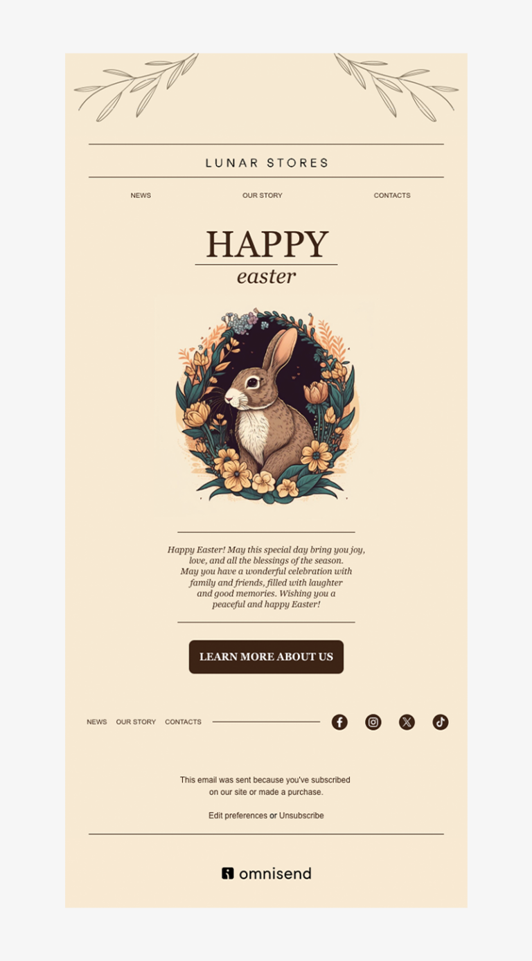 Free and Customizable Easter Email Newsletter Templates