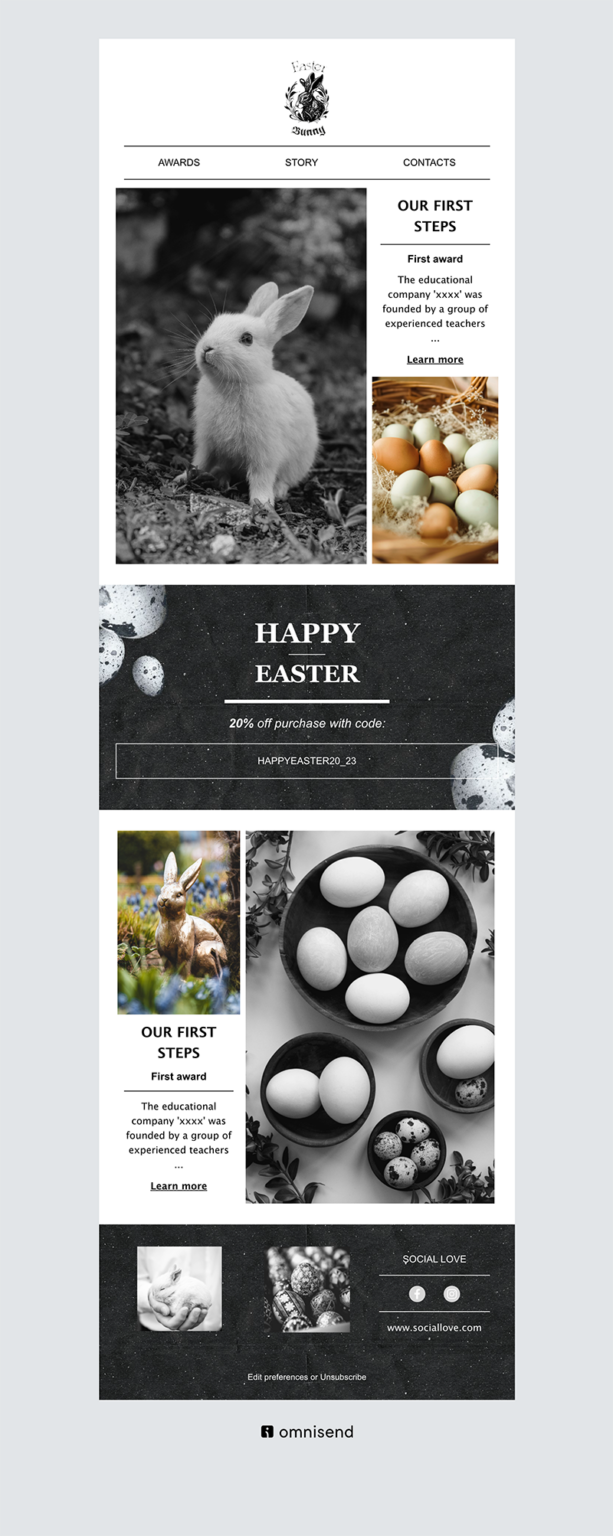 Free and Customizable Easter Email Newsletter Templates