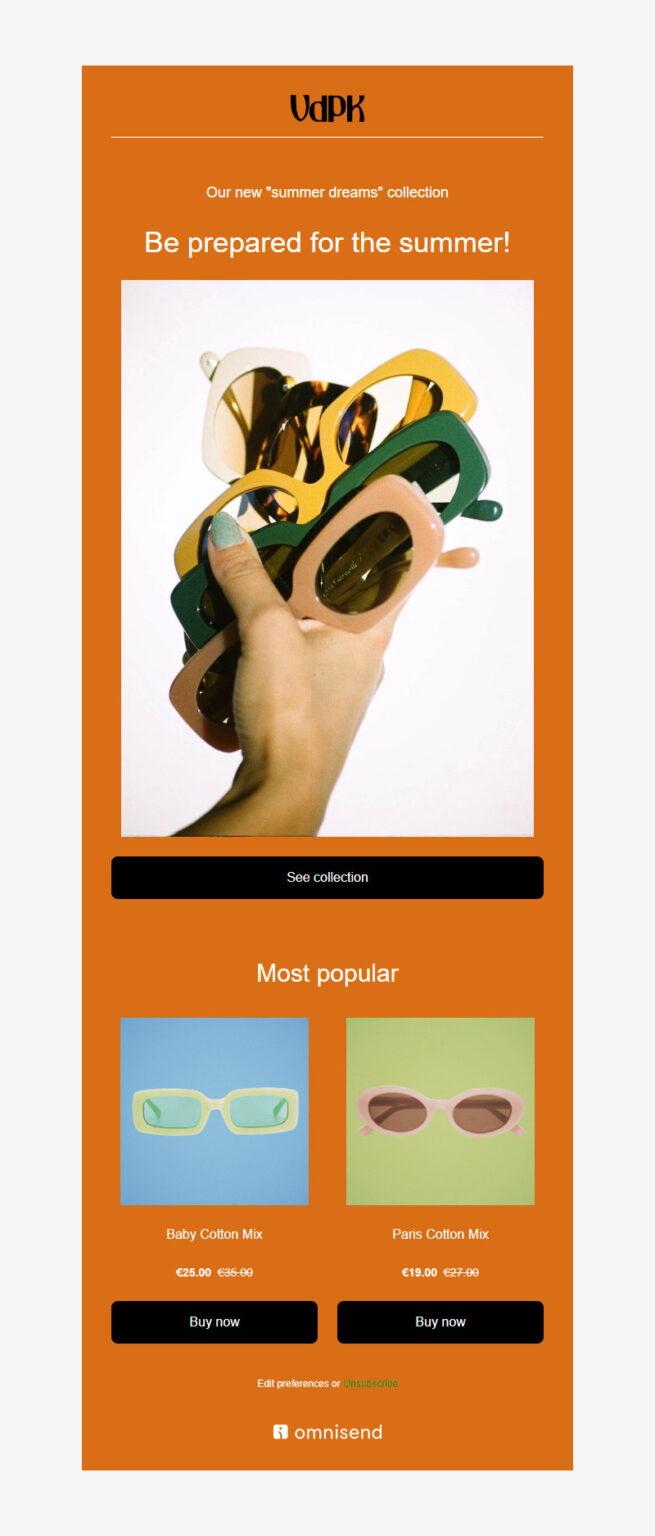 Free and Customizable Clothing Email Newsletter Templates