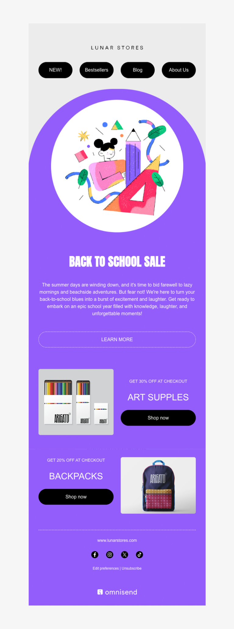 Back to School newsletter templates