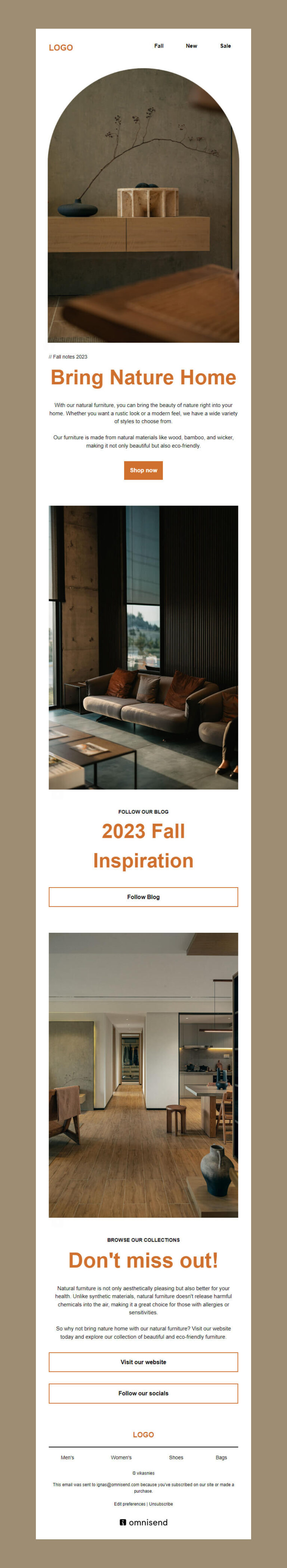 Free Email Newsletter Templates for Home & Decor