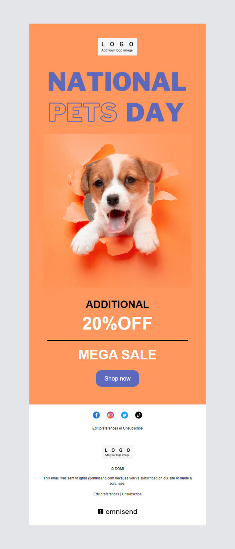 Free Pets Email Templates