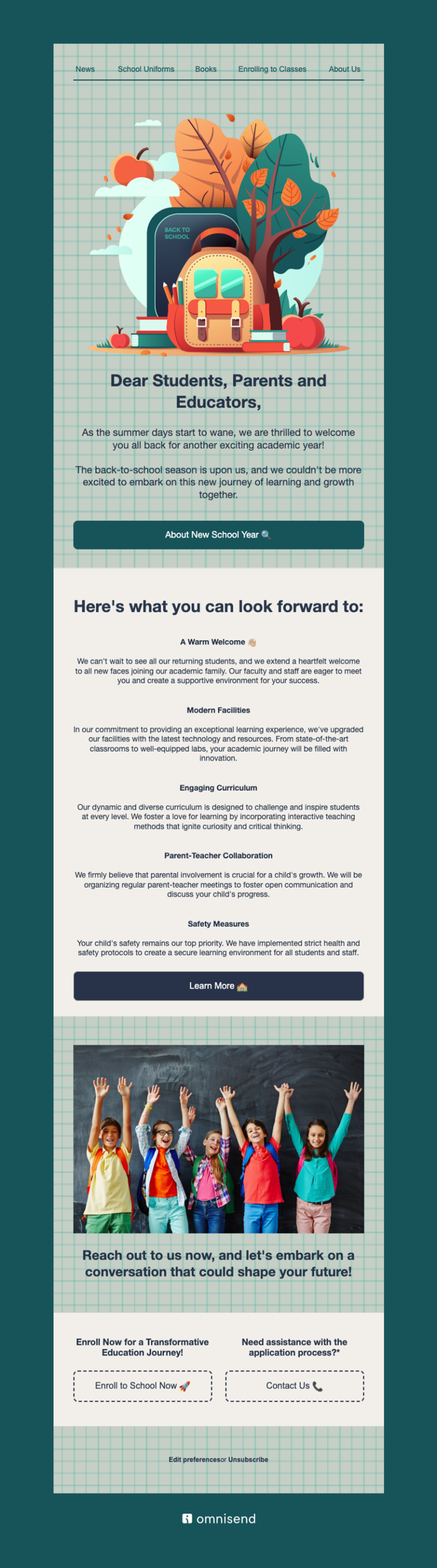 Back to School newsletter templates