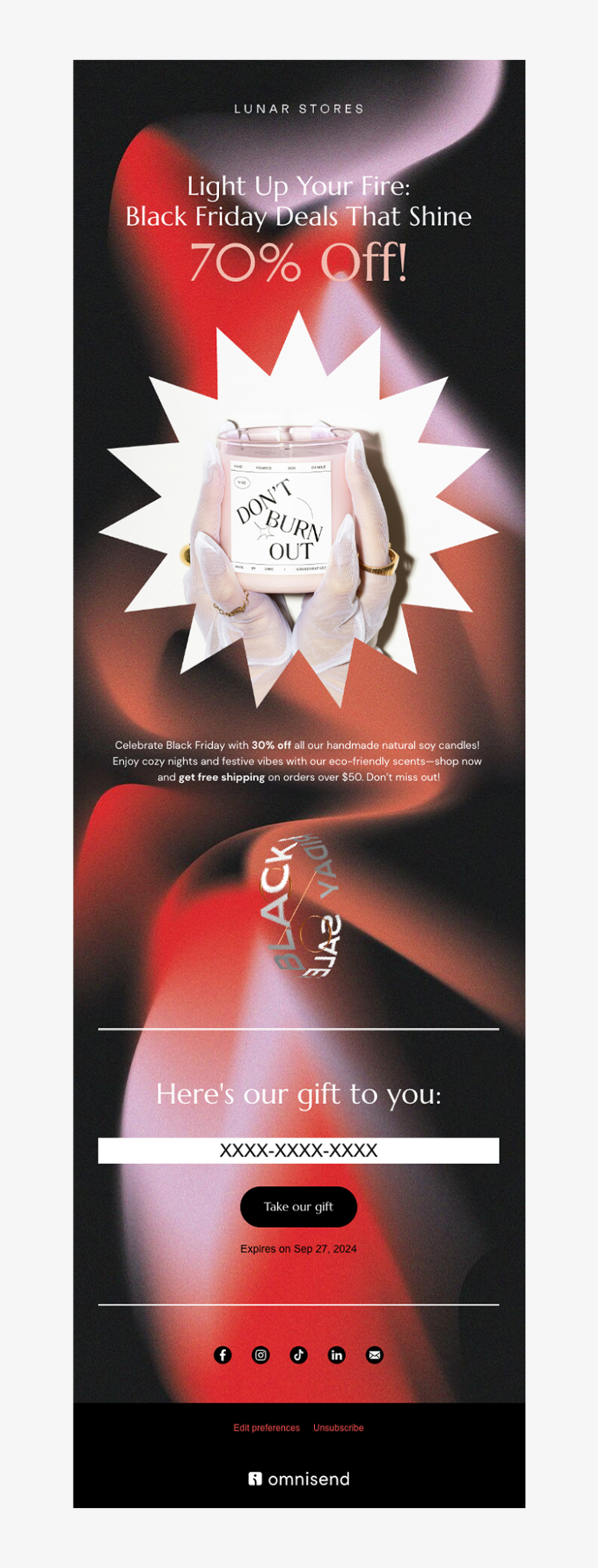 Free and Customizable Black Friday Newsletter Templates