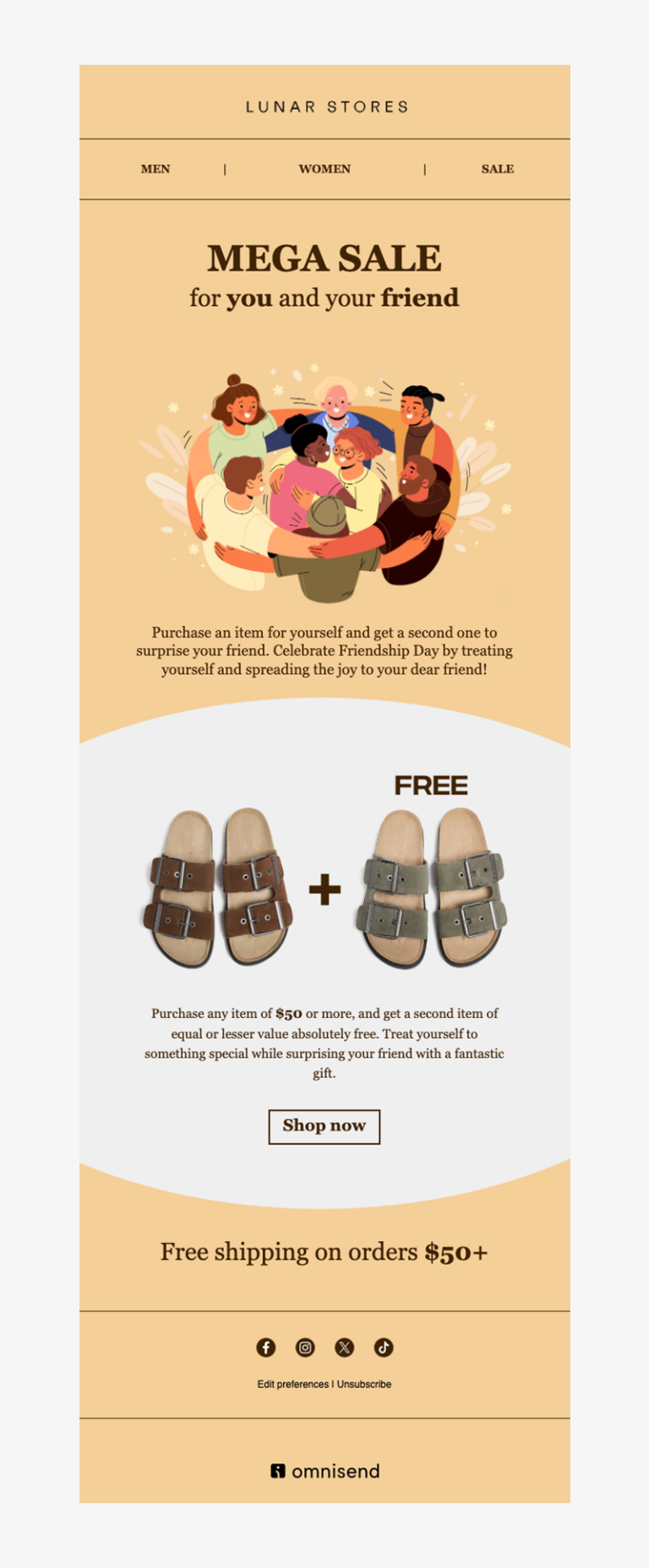 Free and Customizable Shoes Newsletter Templates
