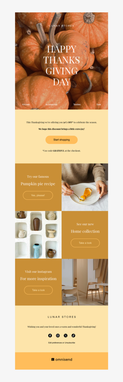 Free and Customizable Thanksgiving Newsletter Templates